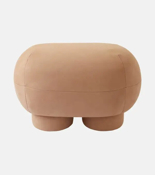 101 COPENHAGEN Big Foot Bench Petit Leather Stool - Beige