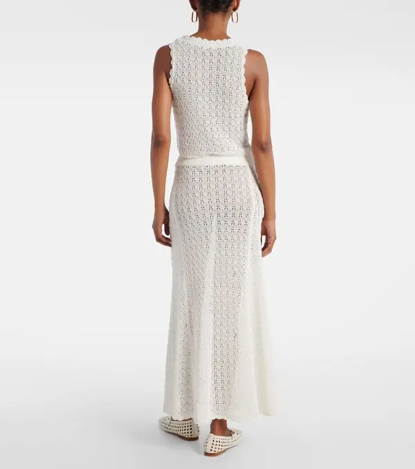GANNI Crochet Maxi Skirt