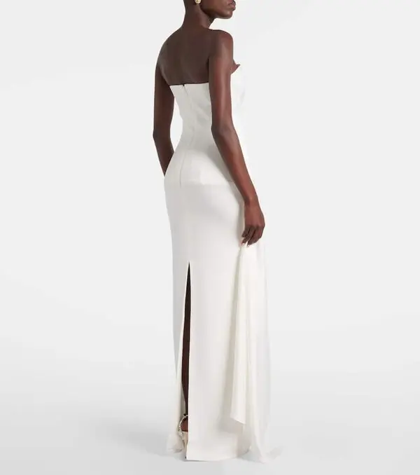 Alex Perry Bridal Draped Strapless Gown