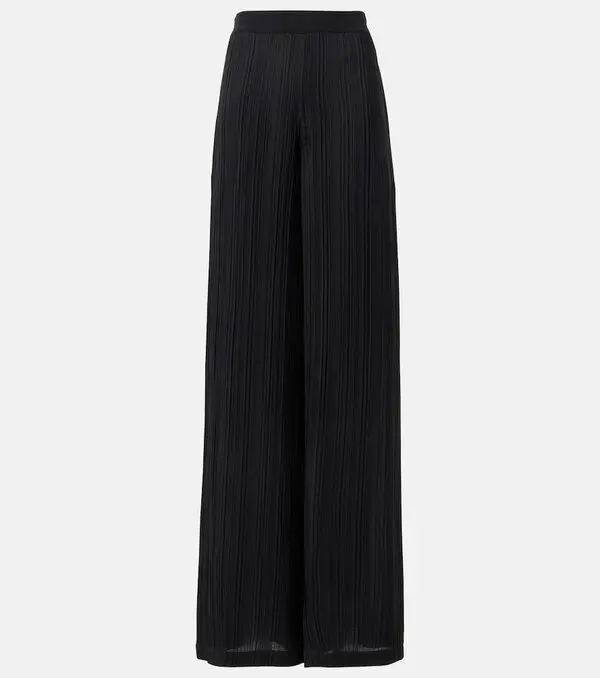 JOSEPH Mawn Pleated Wide-leg Pants - Black