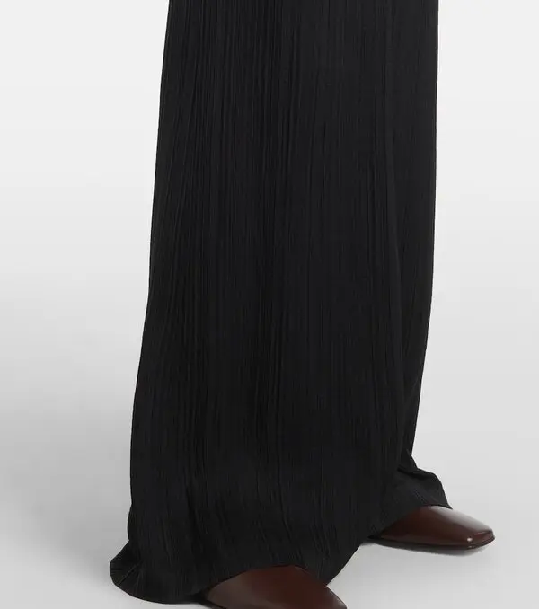 JOSEPH Mawn Pleated Wide-leg Pants - Black