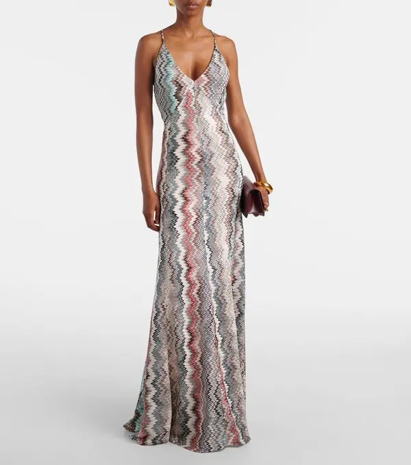 Missoni Zig Zag Maxi Dress - Multicoloured