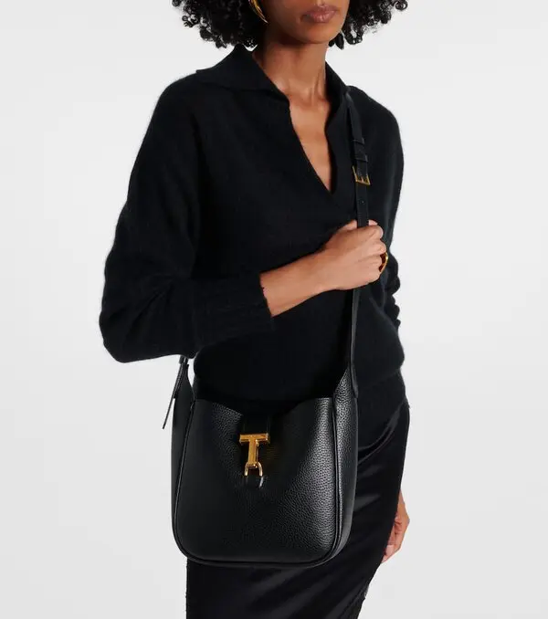 TOM FORD Monarch Small Leather Tote Bag