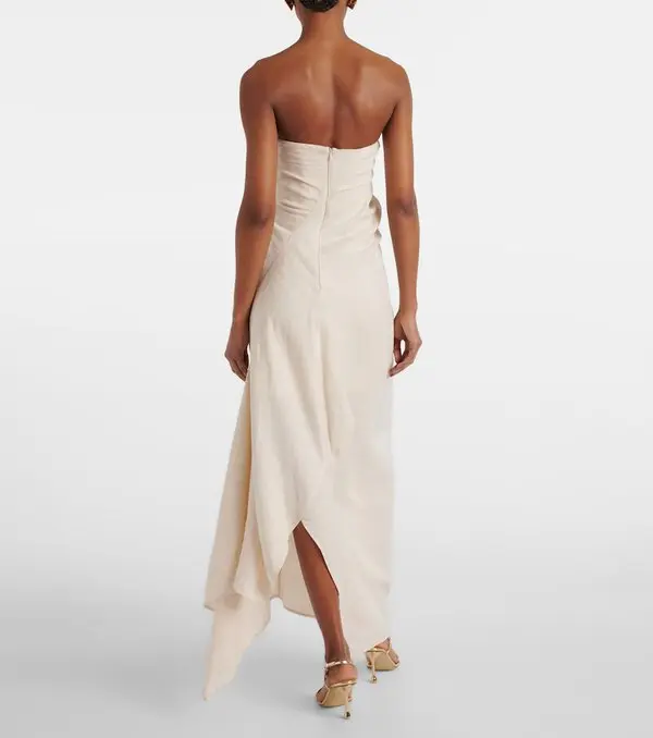 adrianna papell blush bridesmaid dress 40350 – Wedding Shoppe COLOR:Espresso AU: outlet this elegant dress creates Open Back Strapless Grad