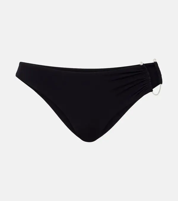 Christopher Esber Embellished Cutout Bikini Bottoms - Black