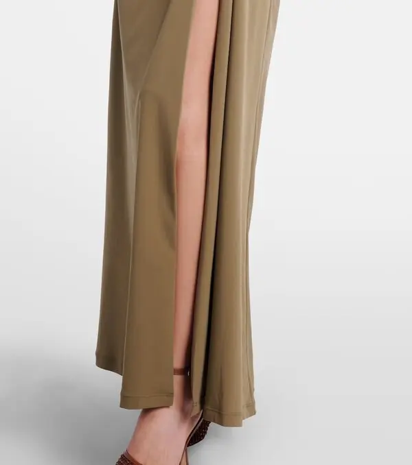 Christopher Esber Orbit Ruched Maxi Dress - Green