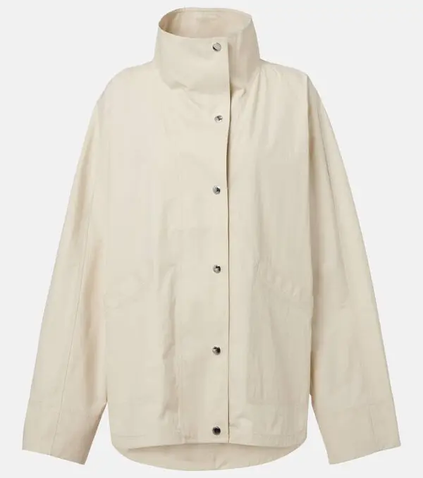 TOTEME Oyster Cotton-blend Jacket
