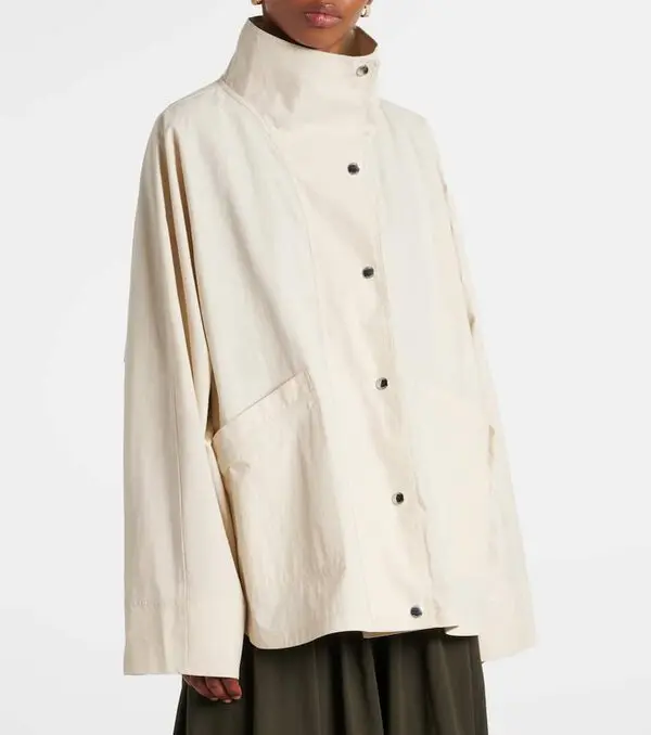 TOTEME Oyster Cotton-blend Jacket