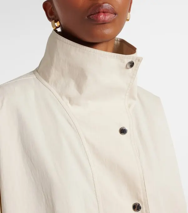 TOTEME Oyster Cotton-blend Jacket