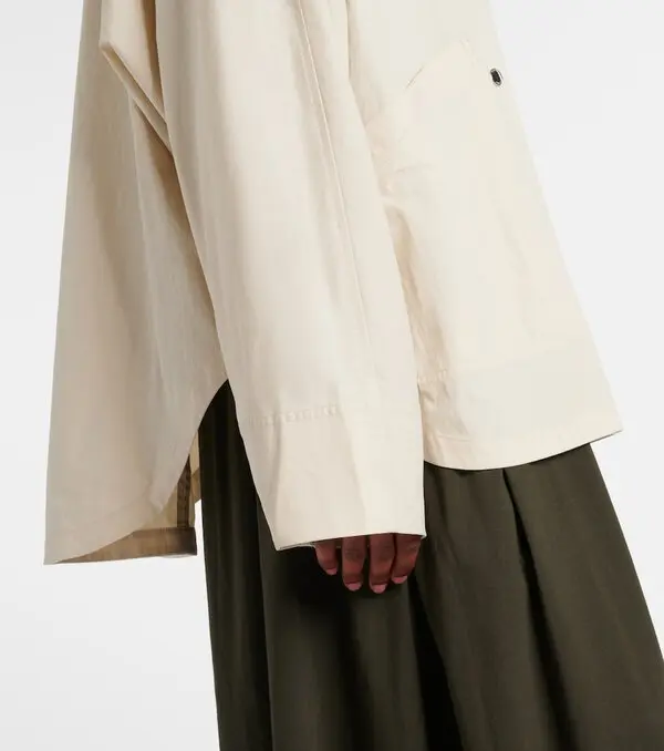 TOTEME Oyster Cotton-blend Jacket