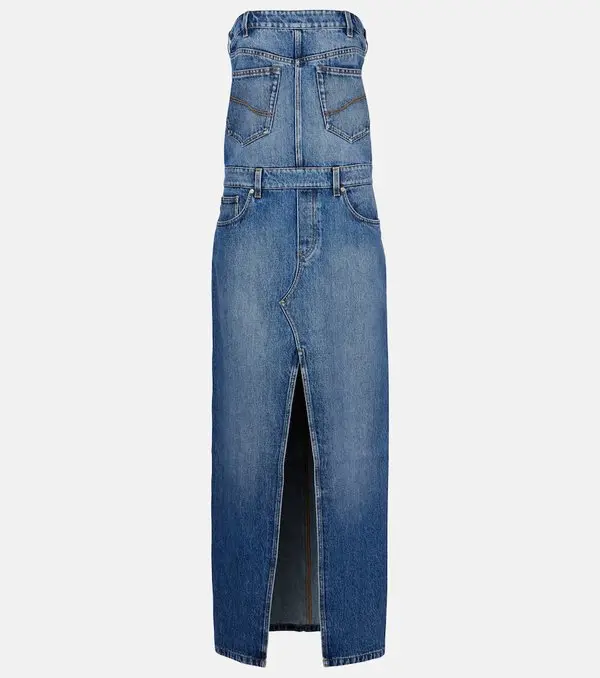 Stella McCartney Denim Maxi Dress - Blue