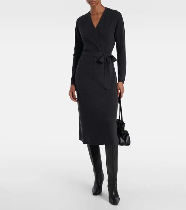 Jardin Des Orangers Wool And Cashmere Wrap Dress