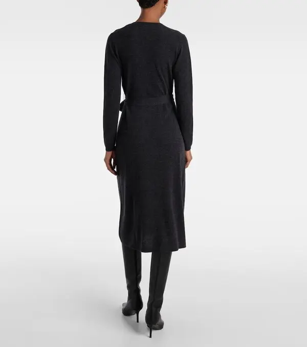 Jardin Des Orangers Wool And Cashmere Wrap Dress