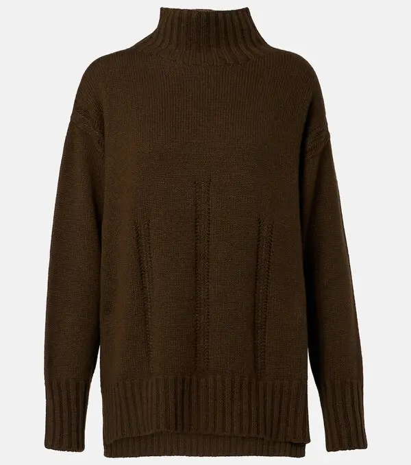 TOM FORD Waffle-knit Cashmere And Cotton Sweater - Green