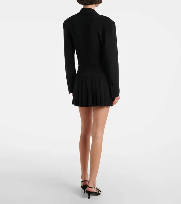 Norma Kamali Pleated Miniskirt