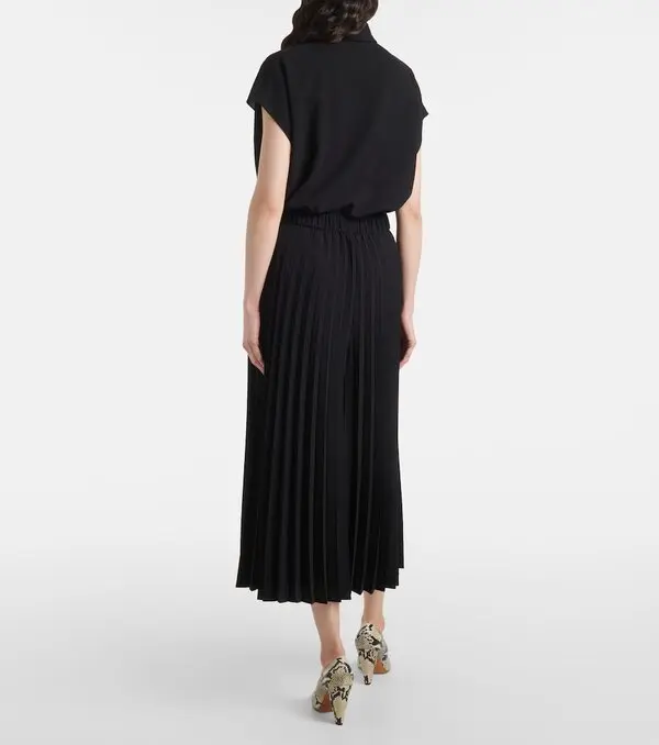 JOSEPH Anvers Airy Plissé Cropped Culottes