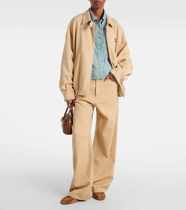 Miu Miu High-rise Wide-leg Jeans