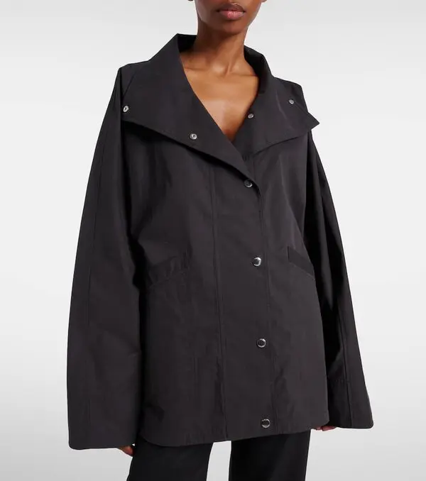 TOTEME Cotton-blend Windbreaker Jacket - Black