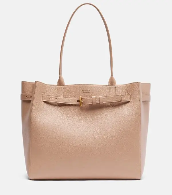 TOM FORD Audrey Medium Leather Tote Bag