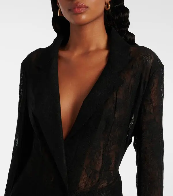Norma Kamali Lace Blazer