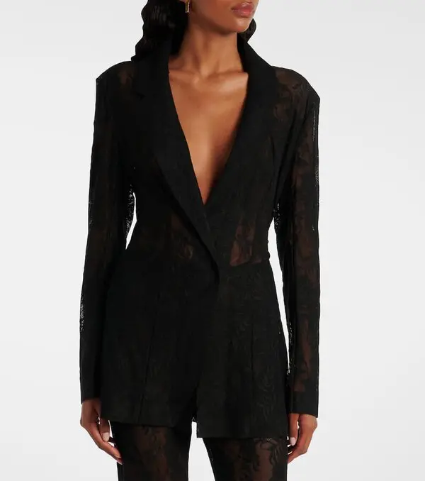 Norma Kamali Lace Blazer