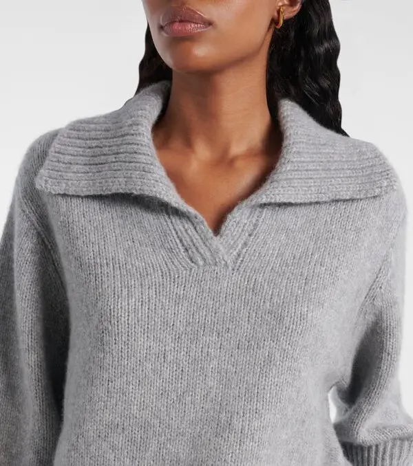 LISA YANG Lailai Cashmere And Silk Polo Sweater