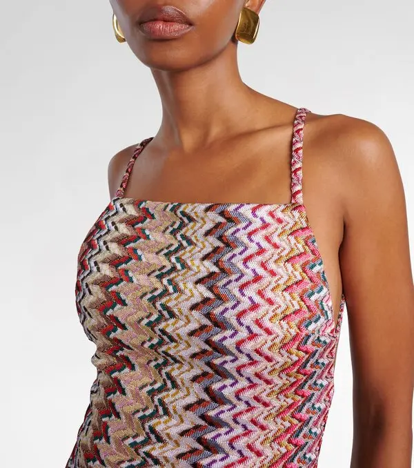 Missoni Zigzag Lamé Maxi Dress - Multicoloured