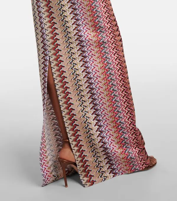 Missoni Zigzag Lamé Maxi Dress - Multicoloured