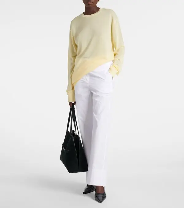 TOTEME Oversized Semi-sheer Sweater - Yellow