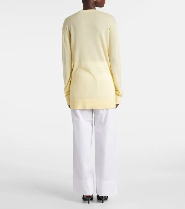 TOTEME Oversized Semi-sheer Sweater - Yellow