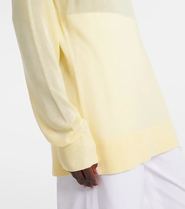 TOTEME Oversized Semi-sheer Sweater - Yellow