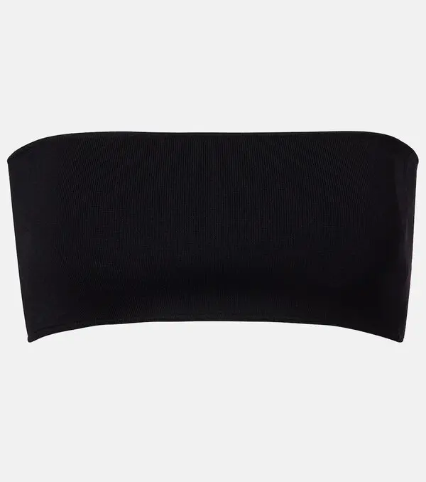 TOTEME Jersey Bandeau Top - Black