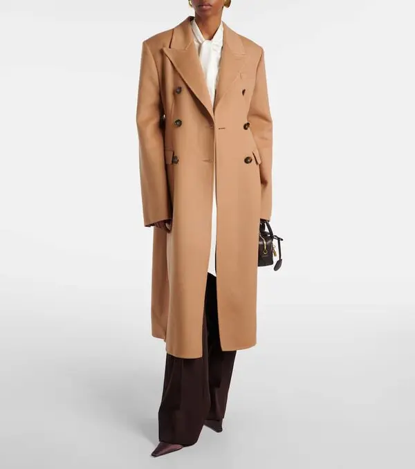 Stella McCartney Double-breasted Virgin Wool Coat
