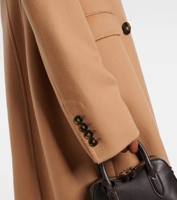Stella McCartney Double-breasted Virgin Wool Coat