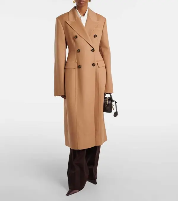 Stella McCartney Double-breasted Virgin Wool Coat