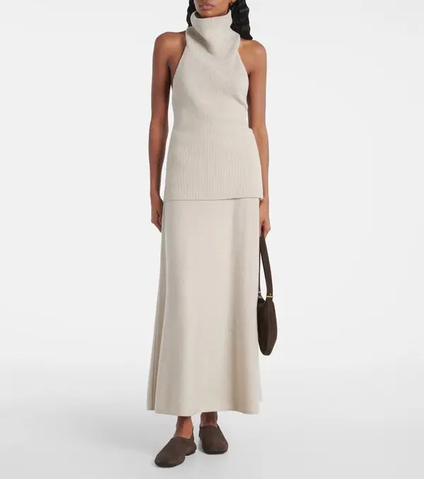 LISA YANG Torie High-rise Cashmere Maxi Skirt