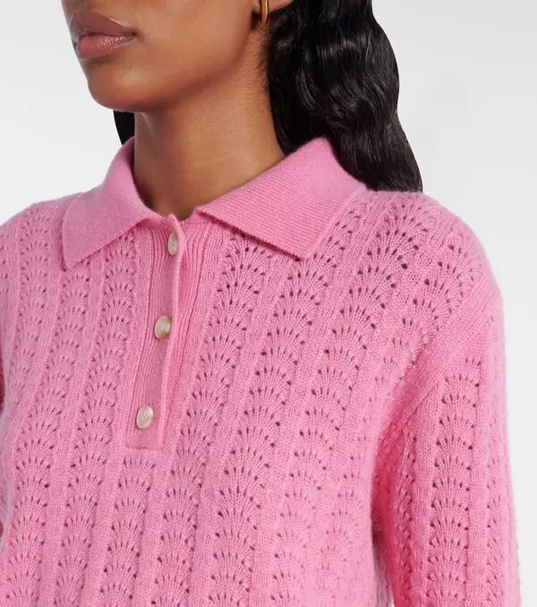 LISA YANG Masy Cashmere Polo Sweater