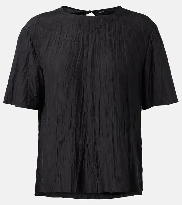 JOSEPH Brunet Silk Top - Black