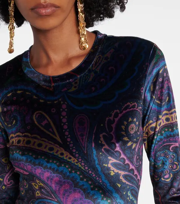 Etro Paisley Jersey Top
