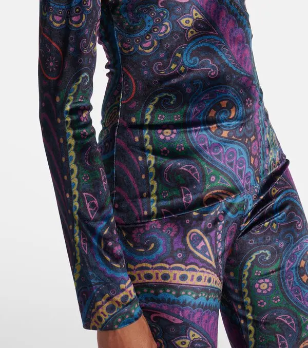 Etro Paisley Jersey Top