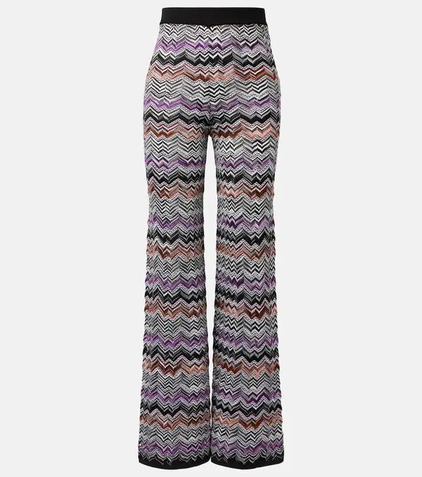 Missoni Zigzag Knitted Wide-leg Pants