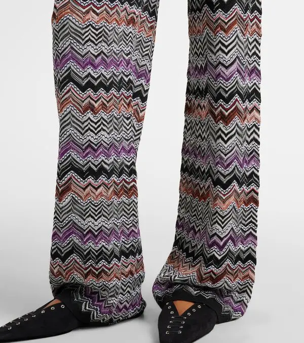 Missoni Zigzag Knitted Wide-leg Pants