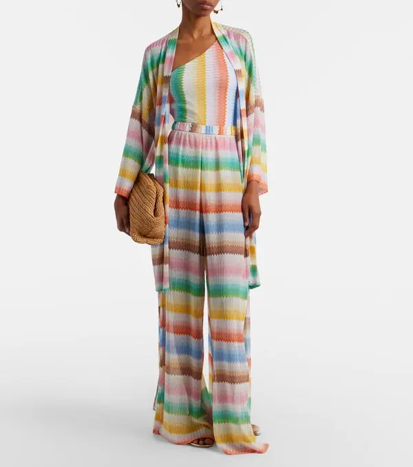 Missoni Zigzag Knitted Wide-leg Pants