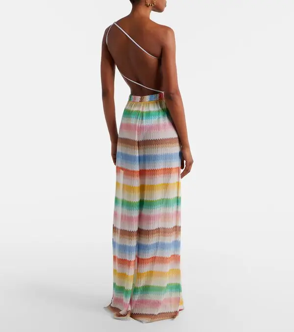 Missoni Zigzag Knitted Wide-leg Pants