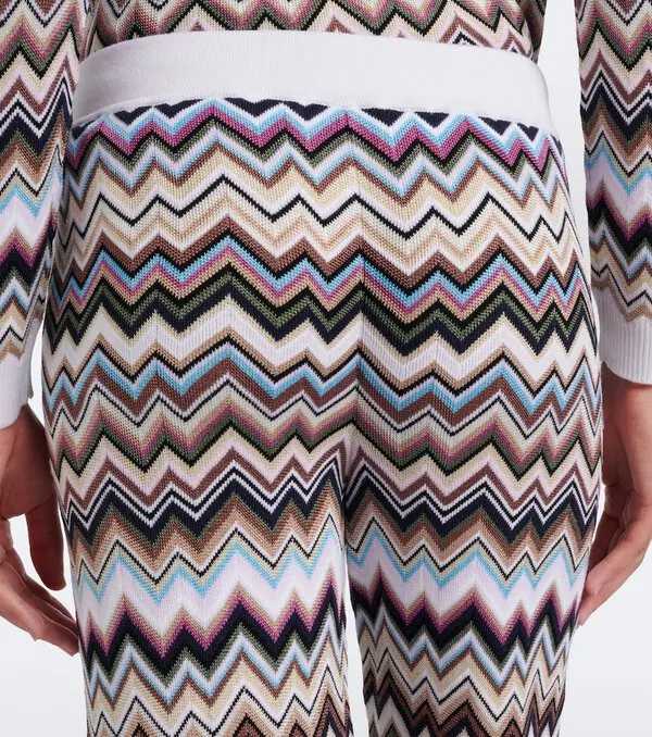Missoni Zigzag Knit Wide-leg Trousers