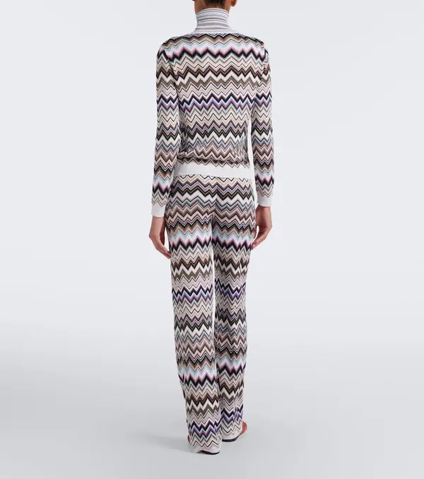 Missoni Zigzag Knit Wide-leg Trousers