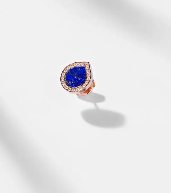 REPOSSI Antifer 18kt Single Earring With Lapis Lazuli And Diamonds
