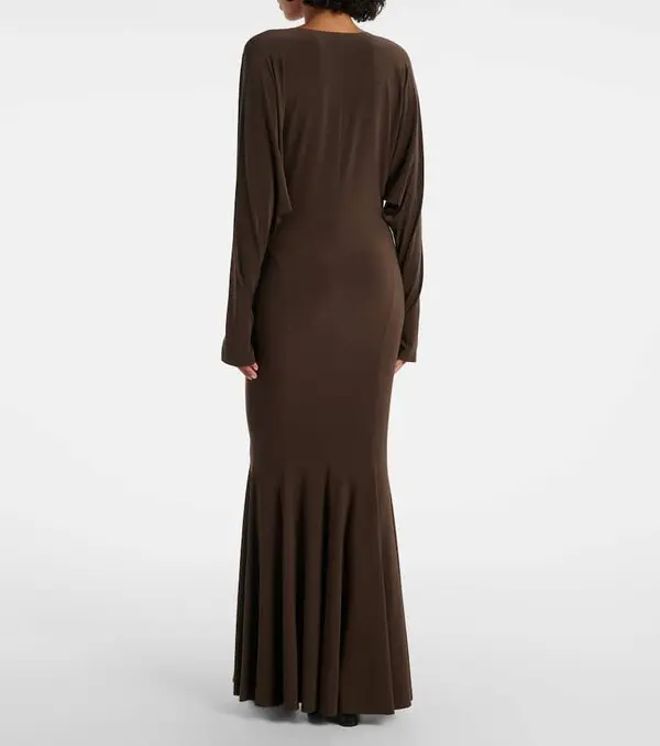 Norma Kamali Draped Jersey Gown