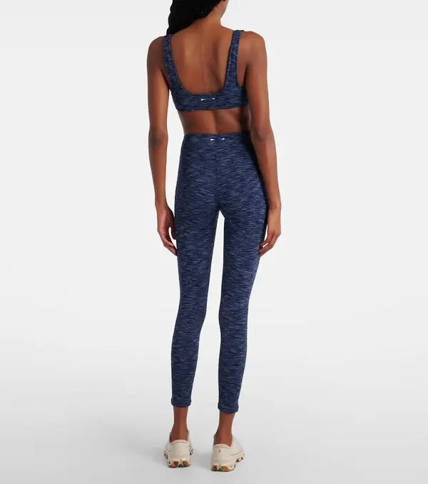 The Upside Mystere Reversible Printed Leggings - Blue