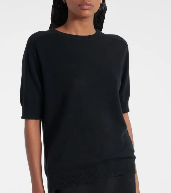 LISA YANG Kenza Cashmere T-shirt - Black